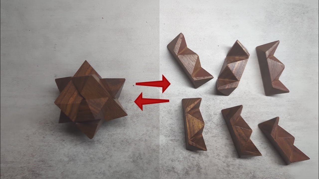 [175] How to solve the wooden star puzzle