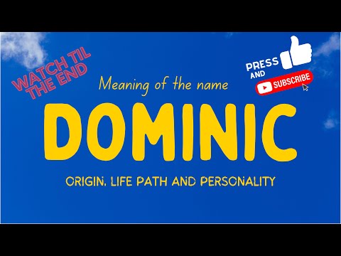 Meaning of the name Dominic. Origin, life path & personality.