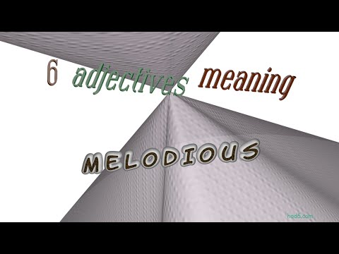 melodious - 6 adjectives synonym of melodious (sentence examples)