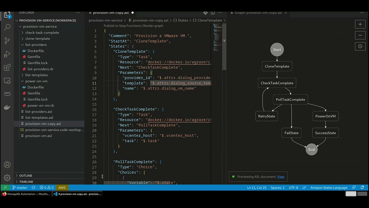 ManageIQ Workflows POC