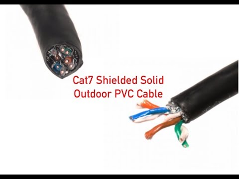 Cat7 Shielded Solid Outdoor PVC Cable P#85-700-150BK
