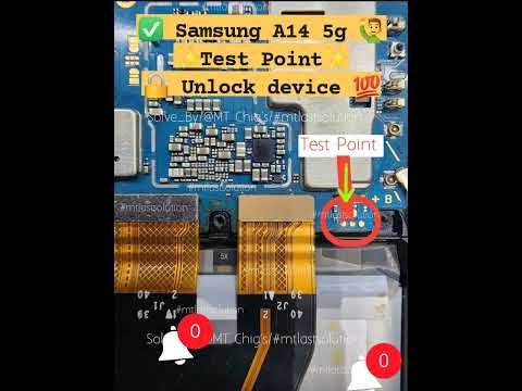 samsung A14 5g test point unlock device #trending #foryou a14 5g test point #a14 testpoint #charging