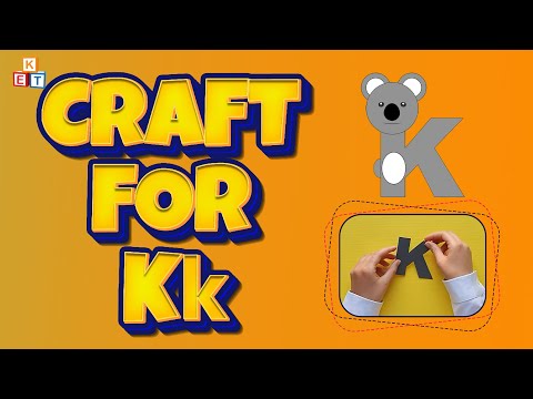 Simple craft | Phonics craft | Craft for kids | Alphabet craft | Letter 'k' craft | Koala craft