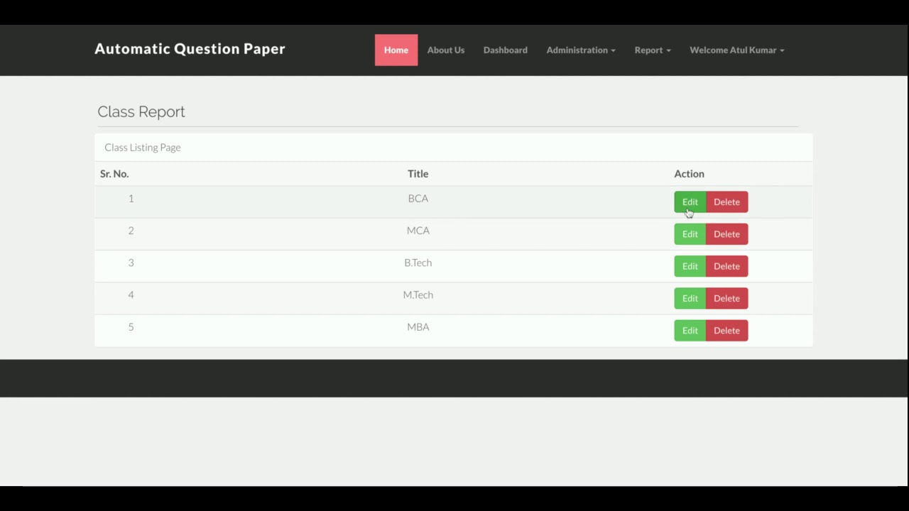 Automatic Question Paper Generator