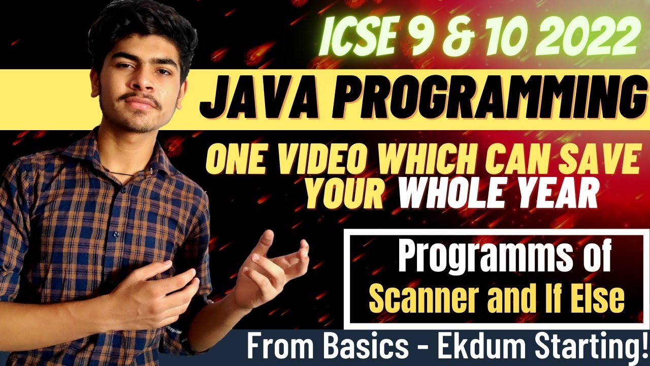 Java Programming from Starting ICSE Class 10 | icse class 9 programming from basics