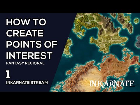 How to Create Points of Interest Fantasy Regional 1 | Inkarnate Stream
