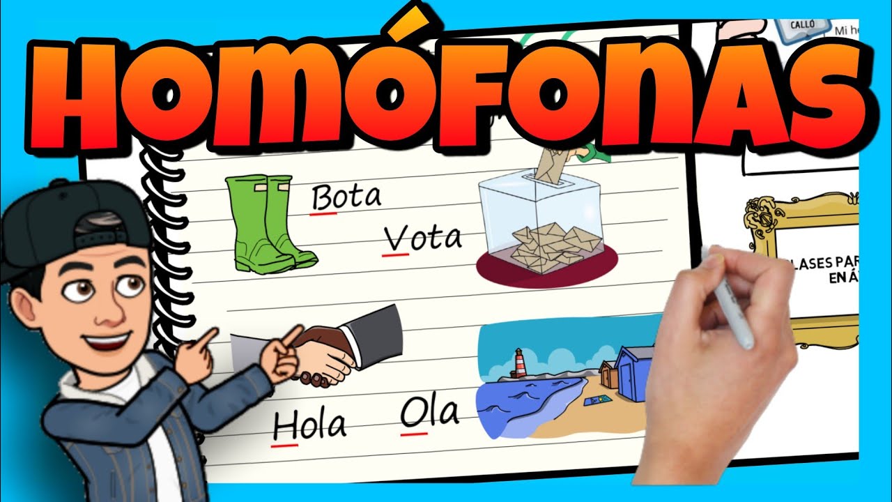😍 Palabras HOMÓFONAS para NIÑOS ► con EJERCICIOS