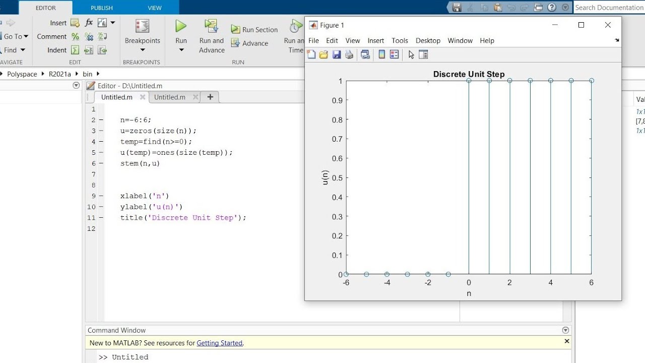 Discrete Time Convolution using MATLAB | SS-Lab 05
