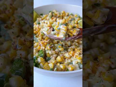 ๐ถ๏ธ Spice Up Your Life ๐ฝ Mouthwatering #MexicanStreetCornSalad Recipe! ๐ฅ #CornSalad #SaladRecipe