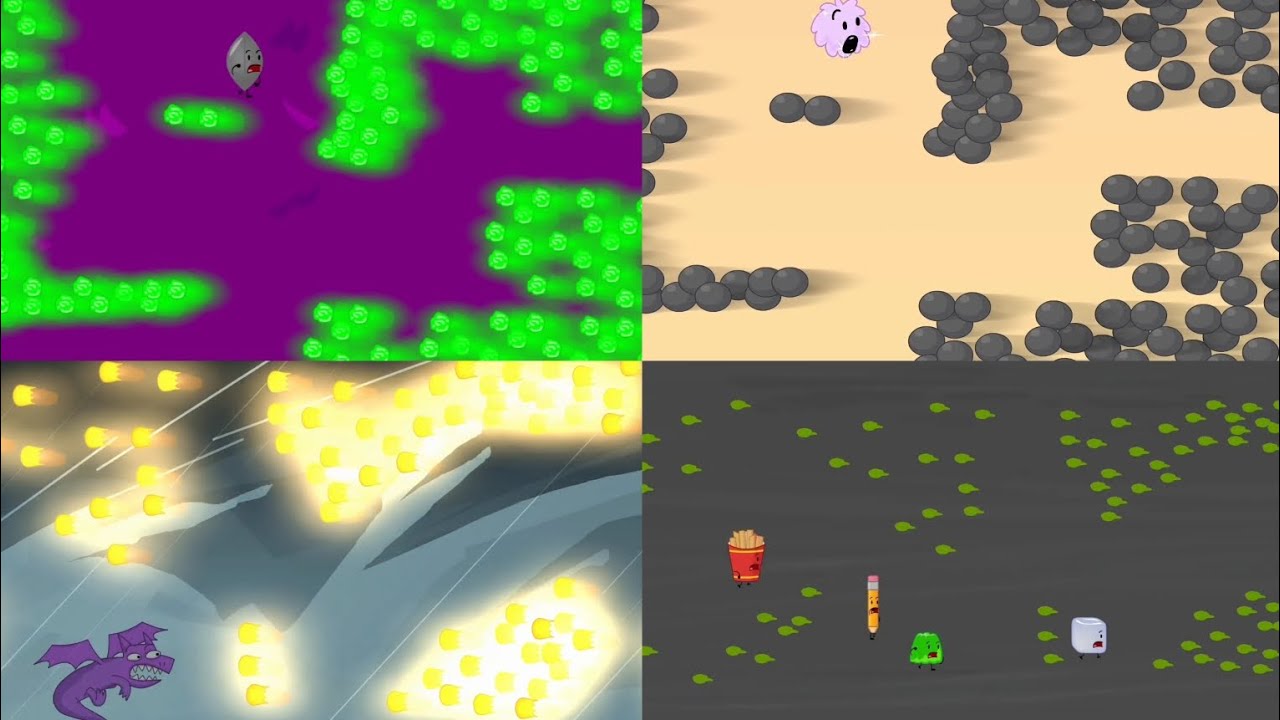 BFDI Dodging Pattern Compilation.