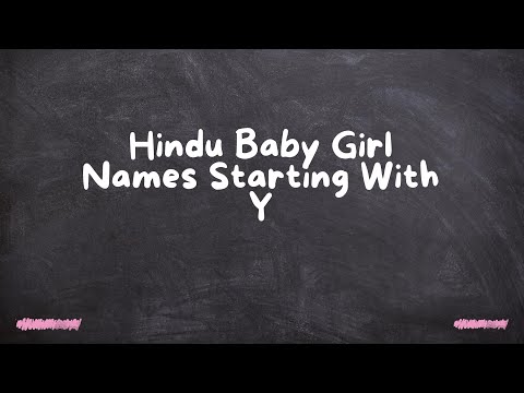 Hindu Baby Girl Names Starting With Y