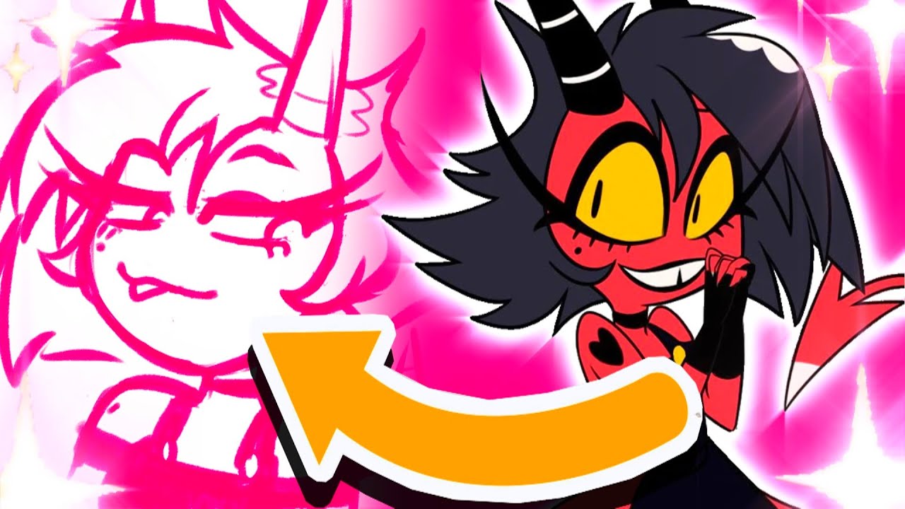 💕✨ Watch me Study Drawing Millie From Helluva Boss  // #speedpaint #helluvaboss 🔥✨(13+)