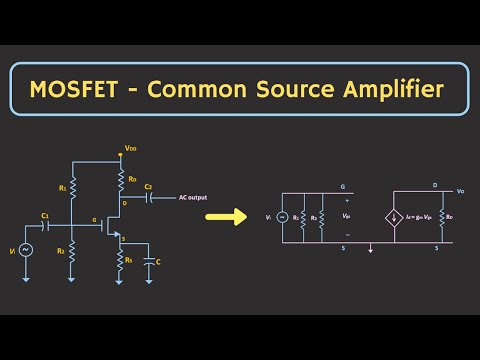 MOSFET Common Source Amplifier - Small Signal Analysis ( Voltage Divider Bias ) Video Lecture ...