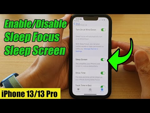 iPhone 13/13 Pro: How to Enable/Disable Sleep Focus Sleep Screen to Reduce Distractions