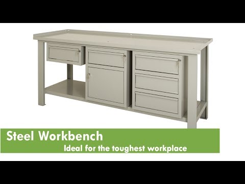 MACKAY STORAGE STEEL WORKBENCH Assembly video