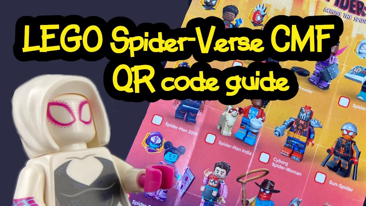 LEGO Spider-Man Across the Spider-Verse Minifigs QR code guide