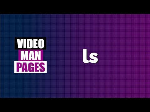 'ls' - list directory contents - Video Man Pages