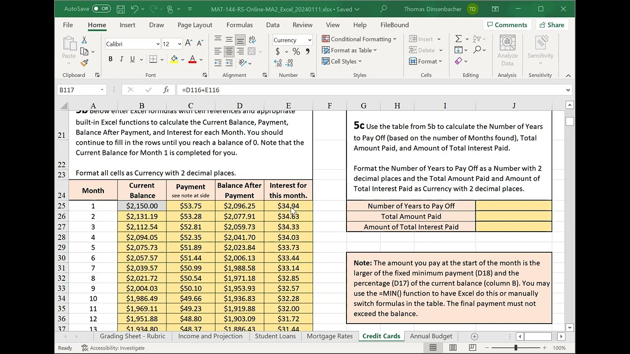 Major Assignment 2 D - Credit Cards