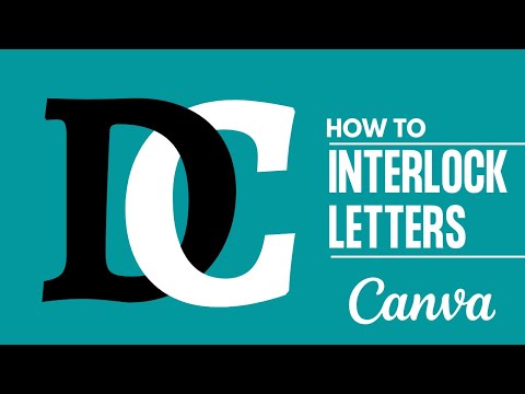 How To Create An Interlocking Letter Logo with Canva