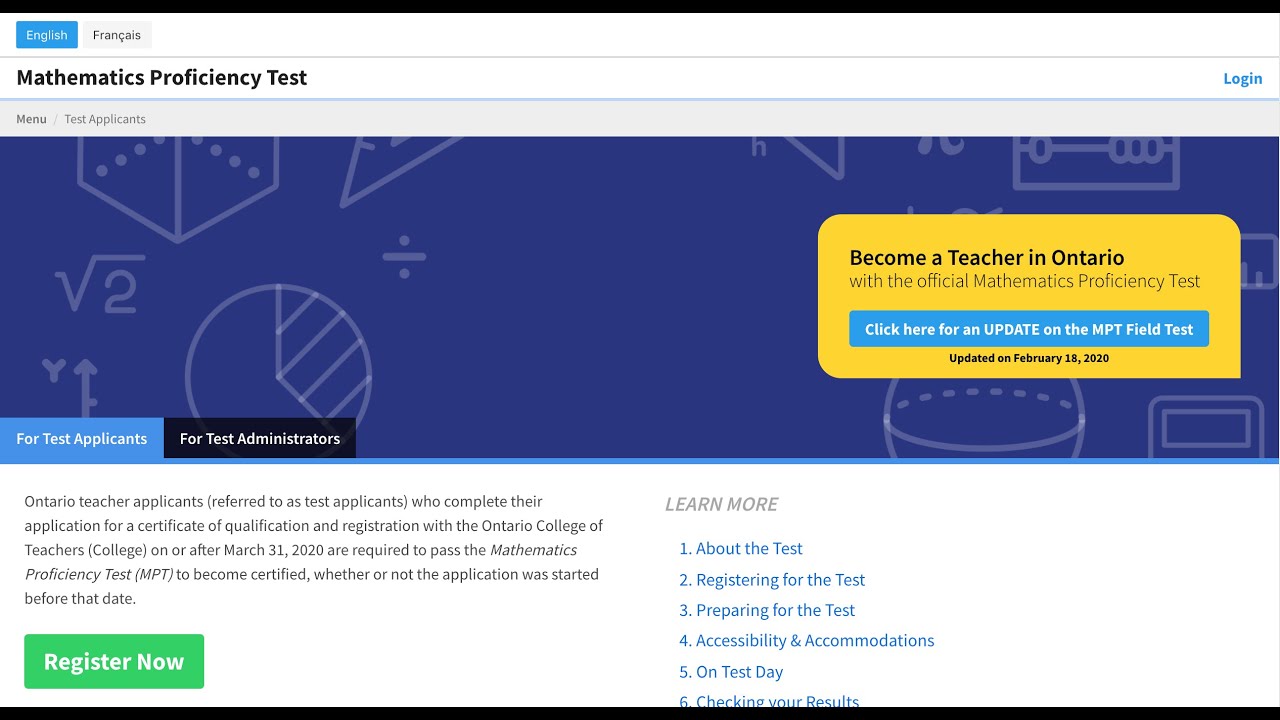Math Proficiency Test Sample Questions