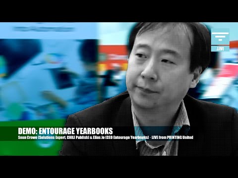 DEMO: Entourage Yearbooks · Sean Crowe & Elias Jo · LIVE from PRINTING United, USA