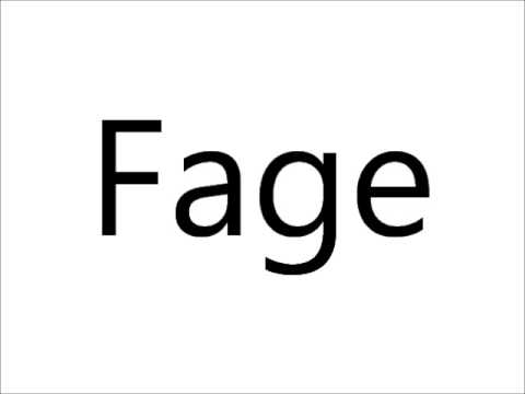 How to Pronounce Fage