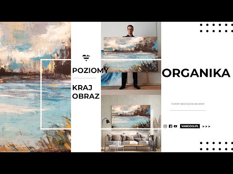 Poziomy - Organika - Oryginalny Obraz Akrylowy do Kupienia Online na Ścianę Abstrakcyjny Obraz