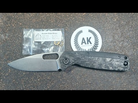 Skiff Bearings install. Asher Spiro s90v CF on Bladebinge #edc #tools #foldingknife #everydaycarry
