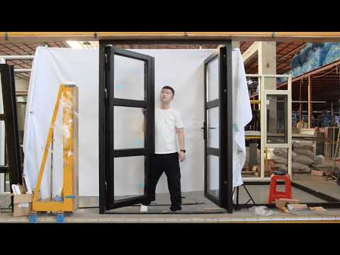 S75 Aluminum glass patio french door another style