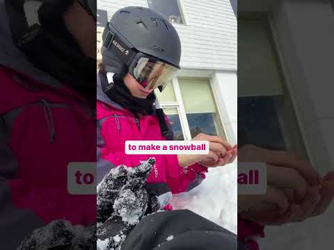 5 Verbs to use in the Snow in English 🇺🇸 #shorts