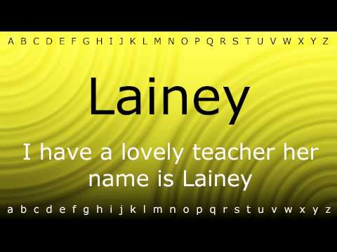 How to pronounce 'Lainey' with Zira.mp4