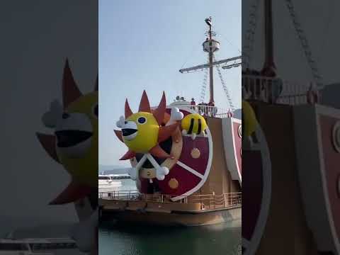 Thousand Sunny boat from ONE PIECE IN REAL LIFE in Japan! #japan #shorts