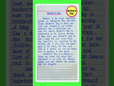 Essay On Mother's Day in English/Essay On Mother's Day in English/Mother's Day Essay in English