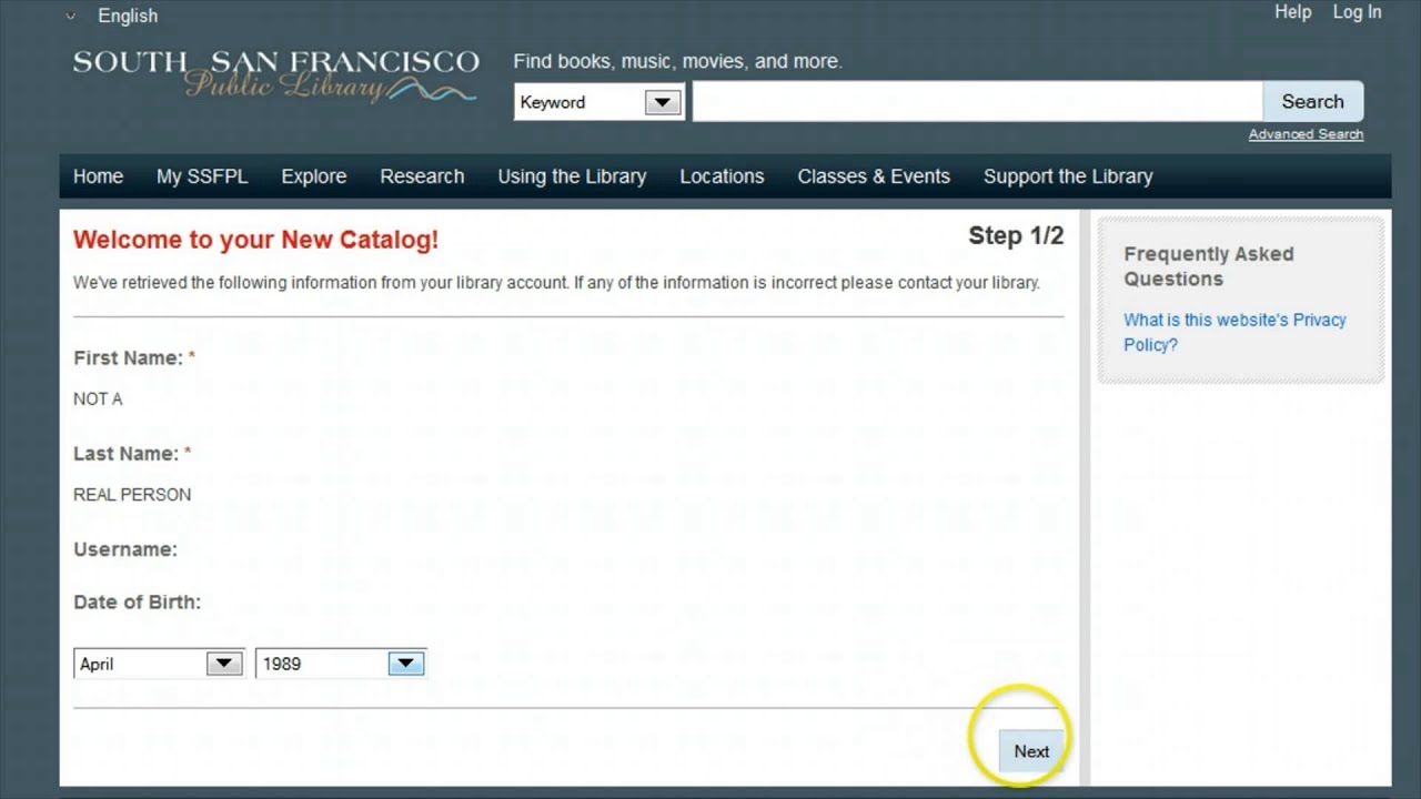 Getting Started - Peninsula Library System Catalog