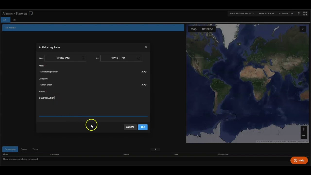 SureView Response: Activity Log