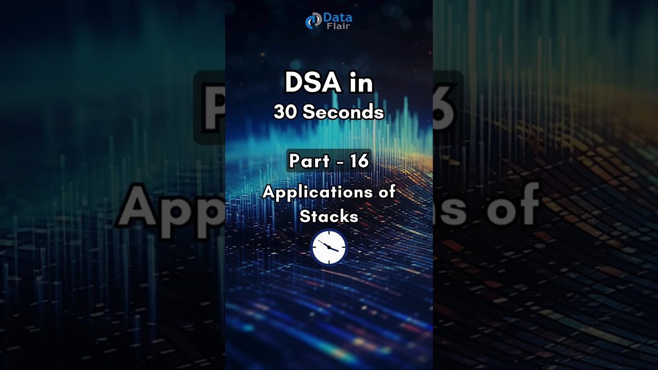 Applications of Stacks in Data Structures #dsa #stack #programming #shorts