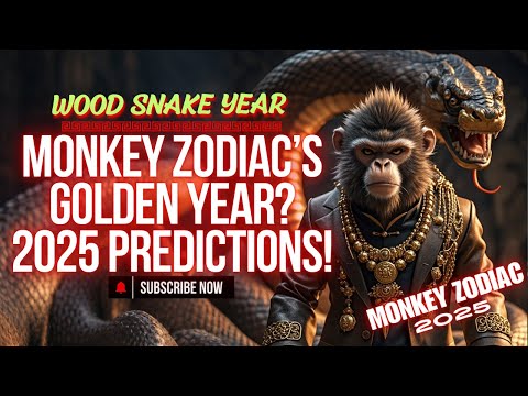 MONKEY Zodiac's 2025 HOROSCOPE: Unleashing LUCK & FORTUNE in the Year of the WOOD SNAKE! #monkey