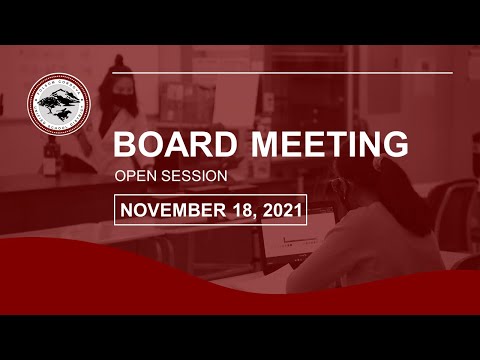 FCUSD Board Meeting 11/18/2021 - Open Session