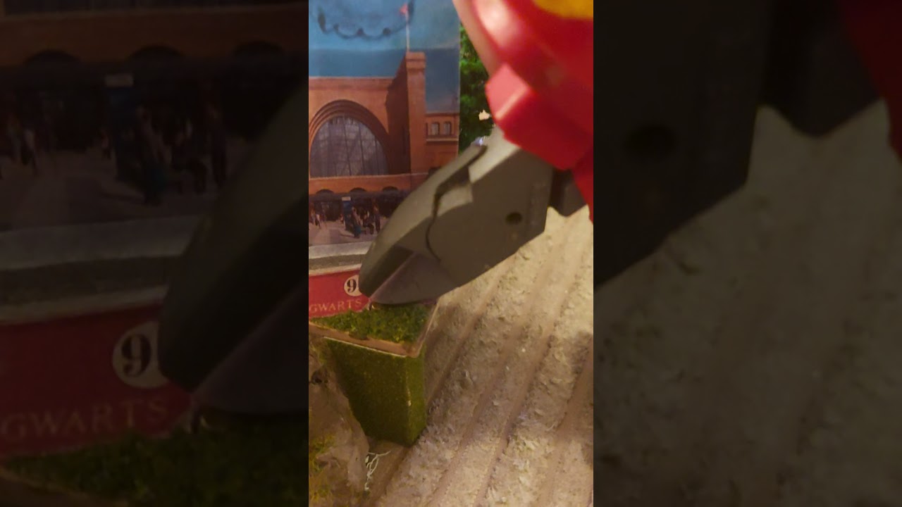 putting pins into the the 5th section for my n gauge layout  17.5.21