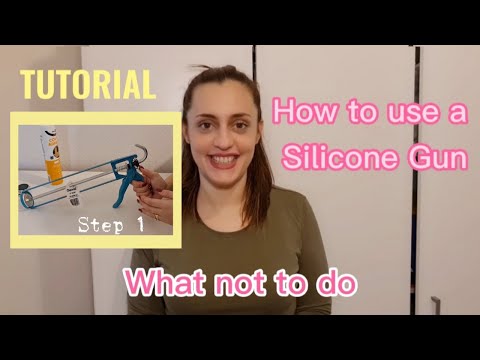 • How to use a silicone gun • Unboxing chaulk gun - Step by step - Very easy!