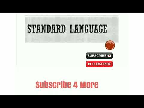 What is Standard language in urdu/hindi