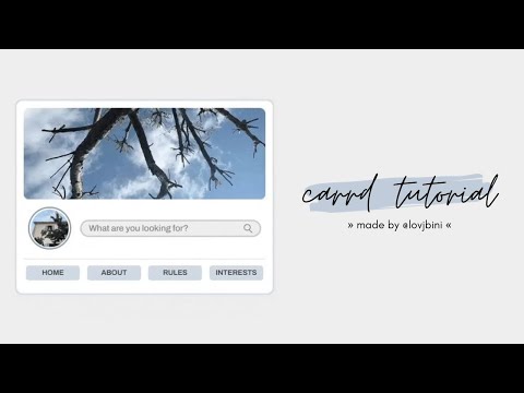 interactive & easy carrd tutorial — © yizdoll