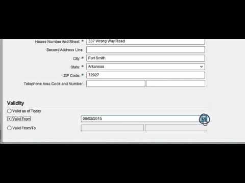 MyHR ESS Personal Profile Addresses