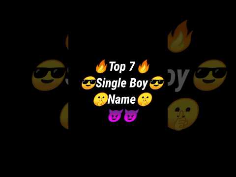Top 7 Single Boy Name status video || single boy name whatsapp status video #single_boy_name #shorts