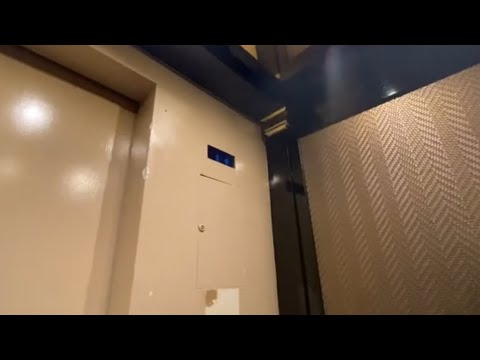 Vintage Montgomery hydraulic elevator to all levels at Towson Town Center in Towson MD