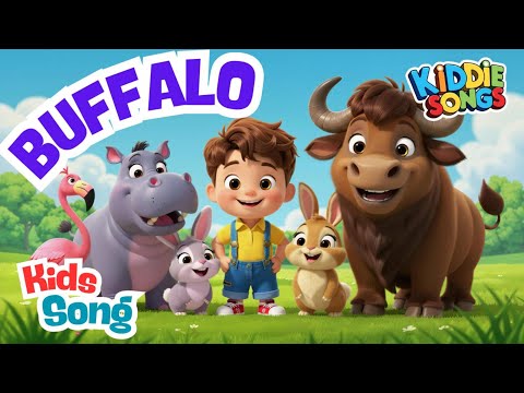 Guess the Animal! Starts with B, Ends with O 🐃 | Buffalo Song for Kids