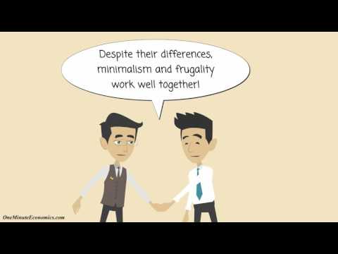 Minimalism and Frugality Compared in One Minute
