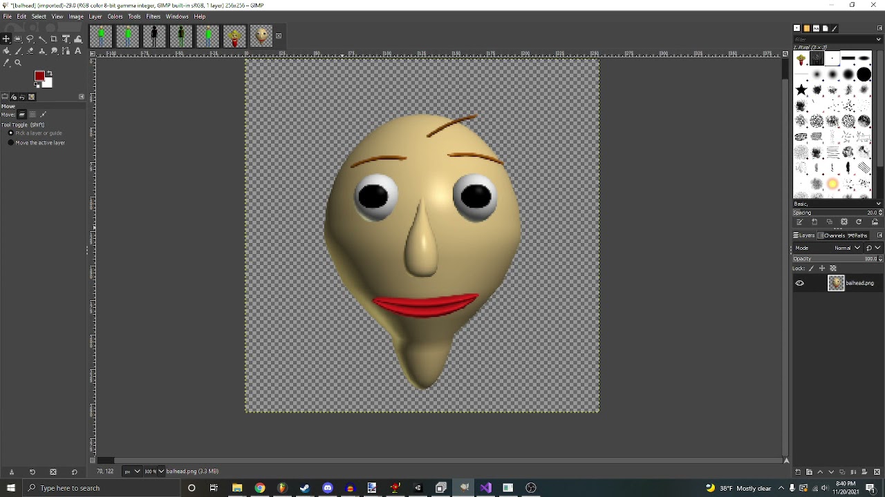 How to dither sprites in GIMP (not specifically for Baldi)