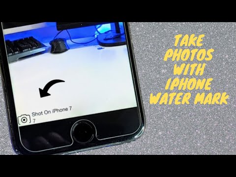 How To Take Photos On iPhone with iPhone watermark (any iPhone)