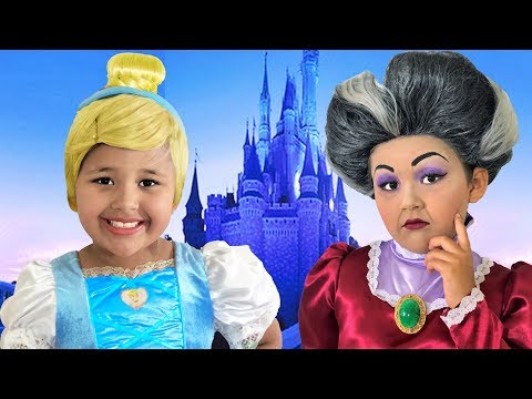 Disney Cinderella and Lady Tremaine Makeup Makeover Halloween Costumes and Toys